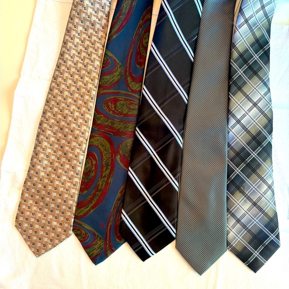 Accessories | Mens Assorted Silk And Polyester Ties Set Classic ...